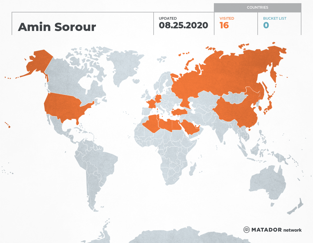 Amin Sorour’s Travel Map – Matador Network
