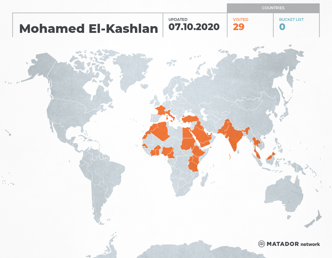 Mohamed El-Kashlan’s Travel Map – Matador Network