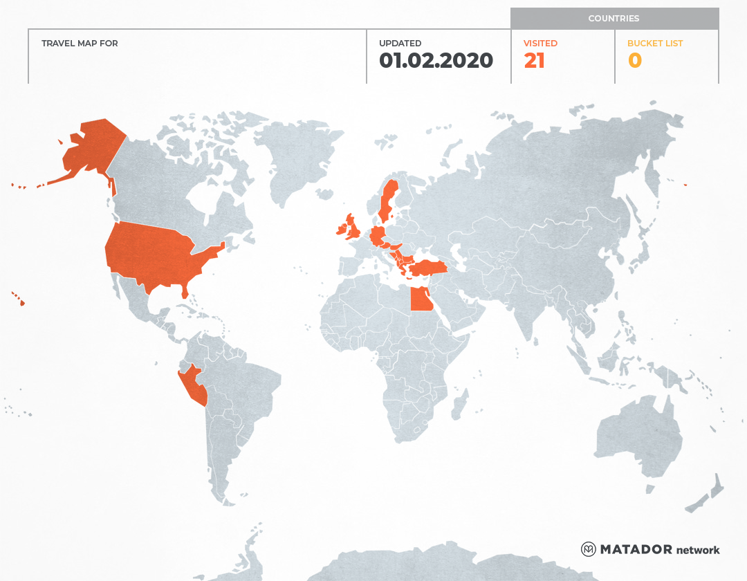 Albulena’s Travel Map – Matador Network