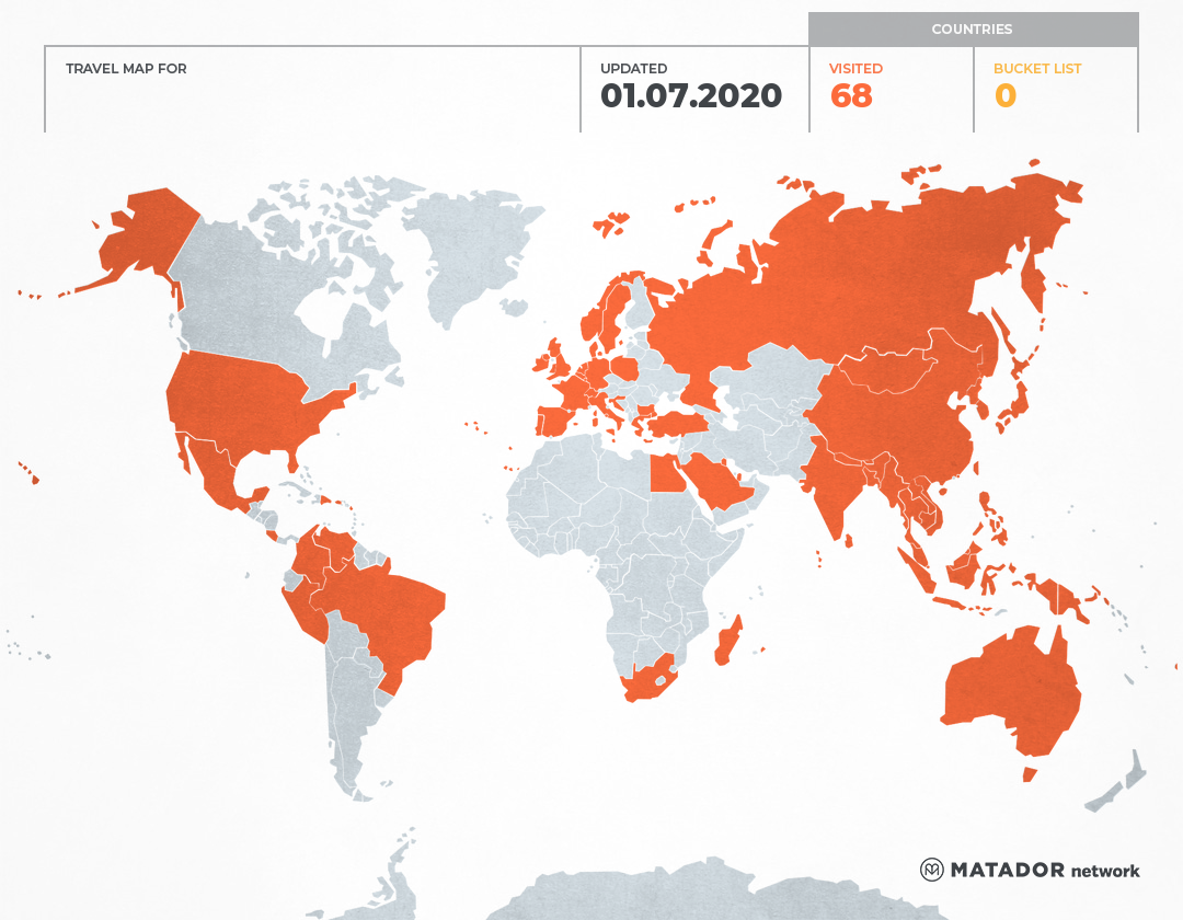 Zander Proost’s Travel Map – Matador Network