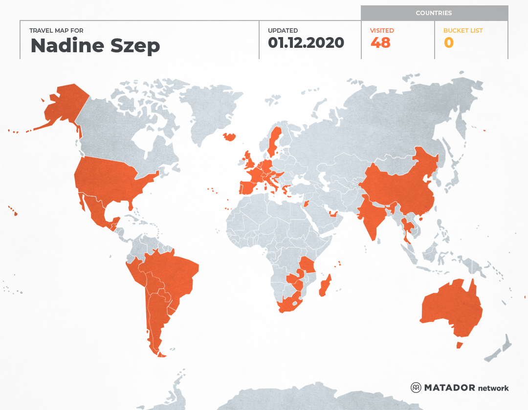Nadine Szep’s Travel Map – Matador Network