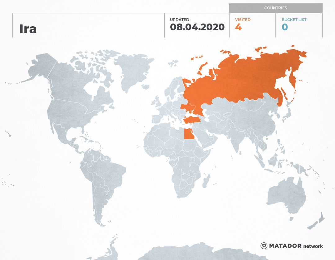 Ira’s Travel Map – Matador Network