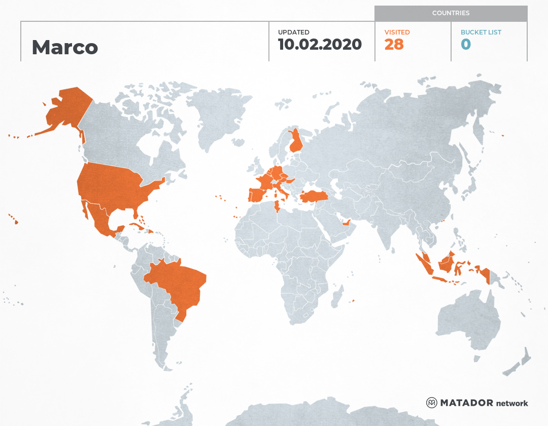 Marco’s Travel Map – Matador Network