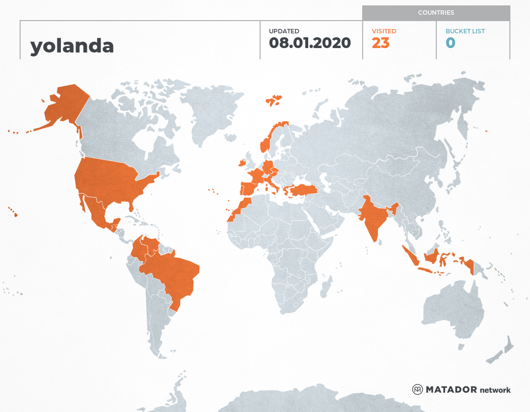 Yolanda’s Travel Map – Matador Network