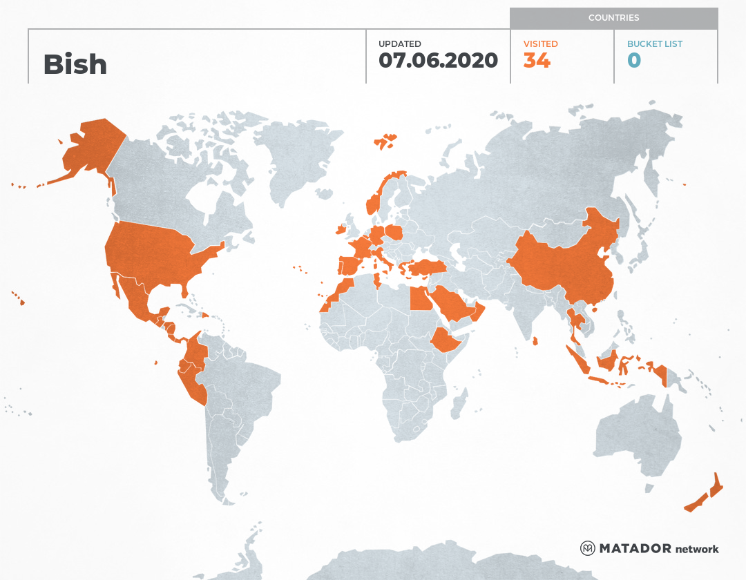 Bish’s Travel Map – Matador Network