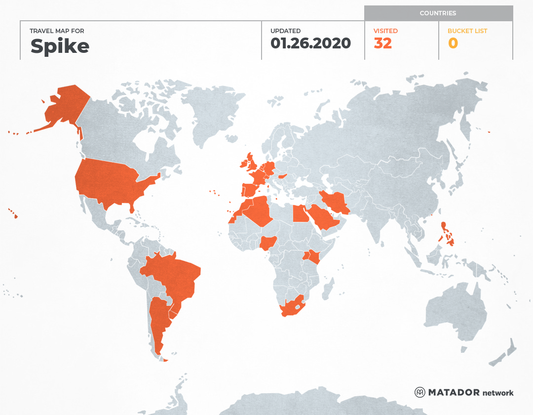 Spike’s Travel Map – Matador Network