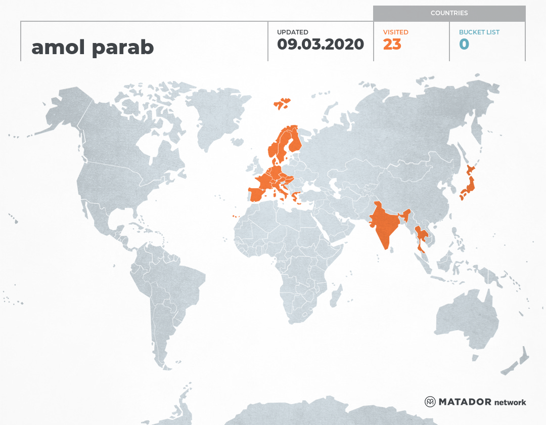 Amol Parab’s Travel Map – Matador Network