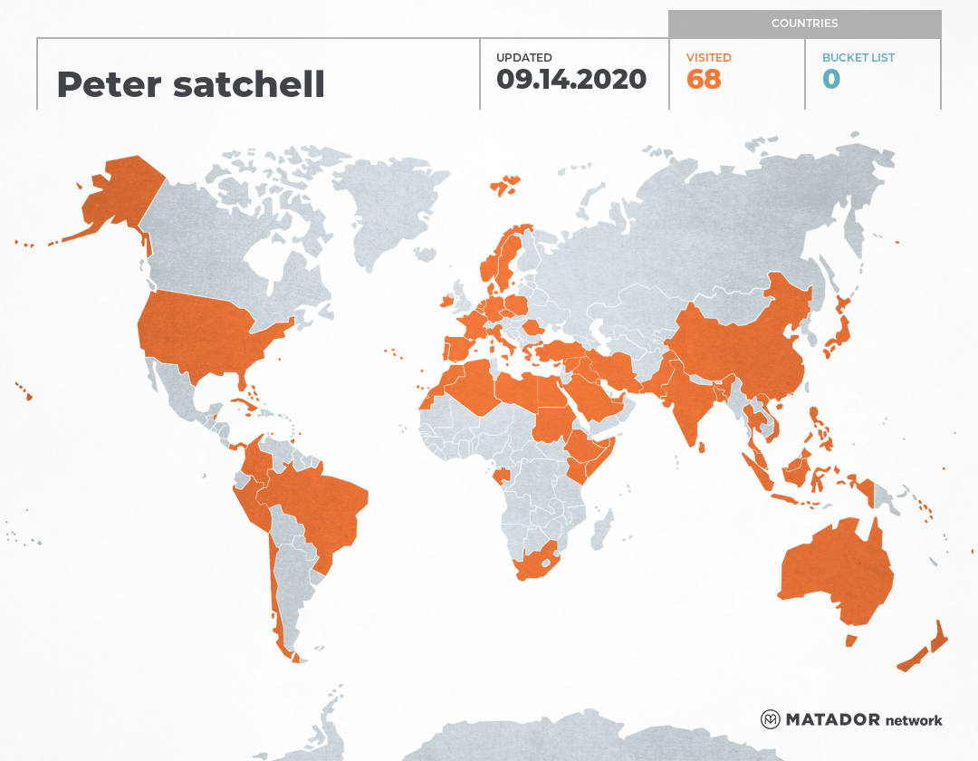 Peter Satchell’s Travel Map – Matador Network
