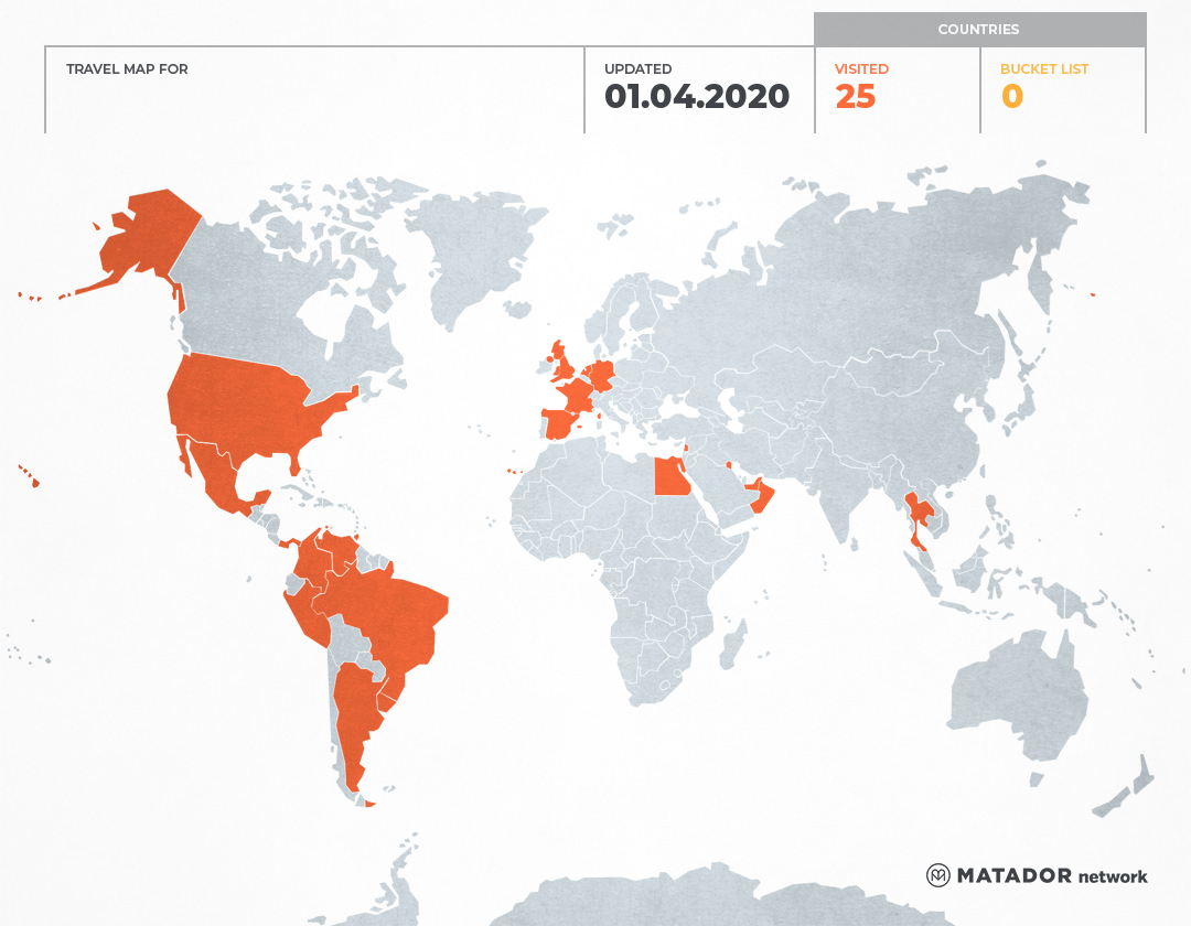 Rafa’s Travel Map – Matador Network