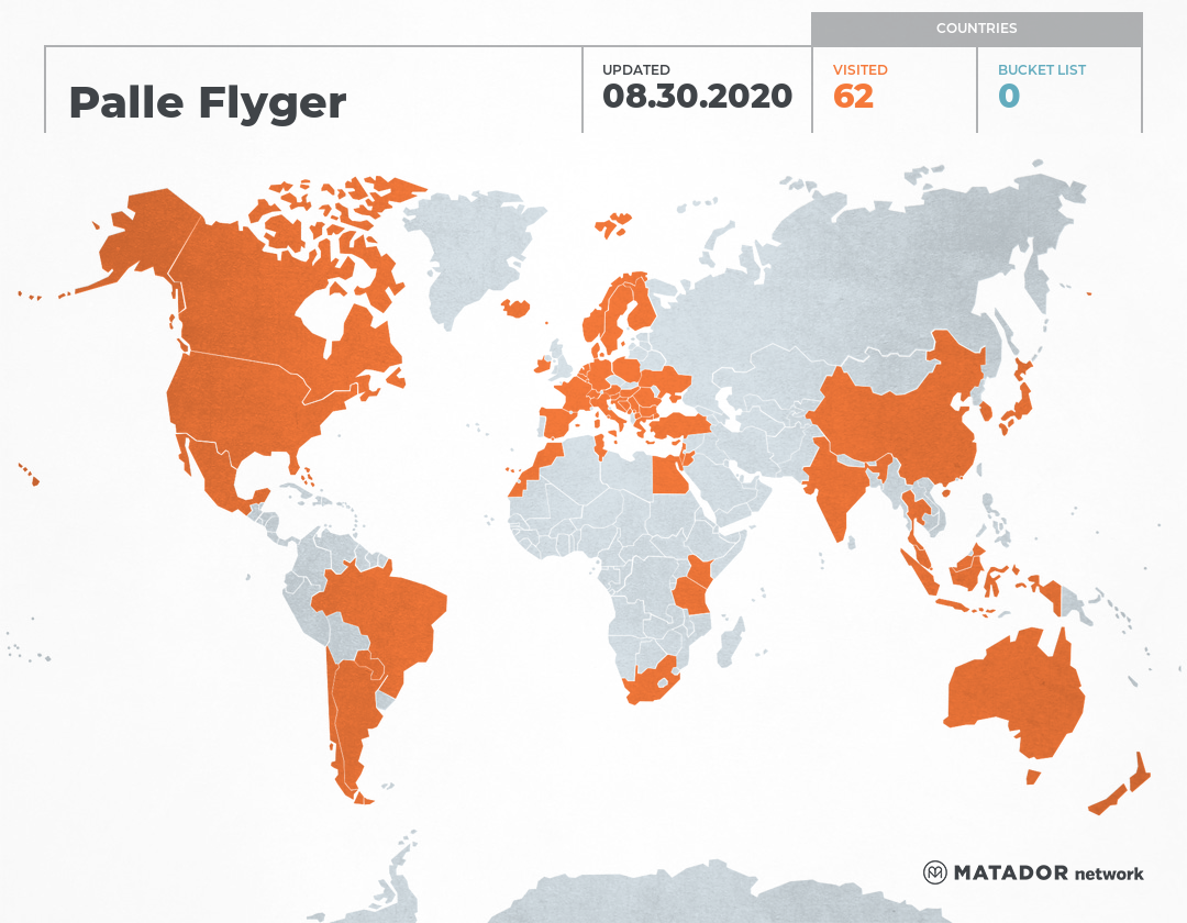 Palle Flyger’s Travel Map – Matador Network