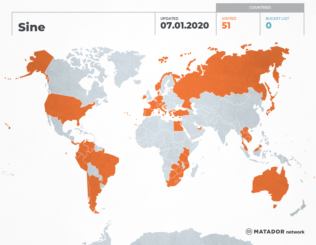 Sine’s Travel Map – Matador Network