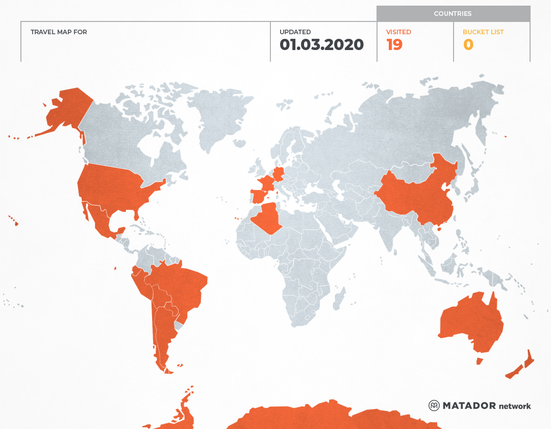 Angeles’s Travel Map – Matador Network