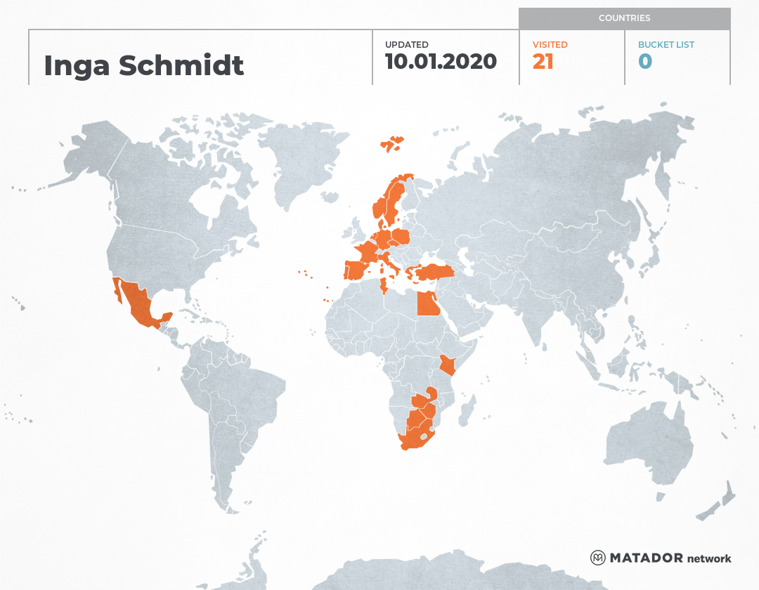 Inga Schmidt’s Travel Map – Matador Network
