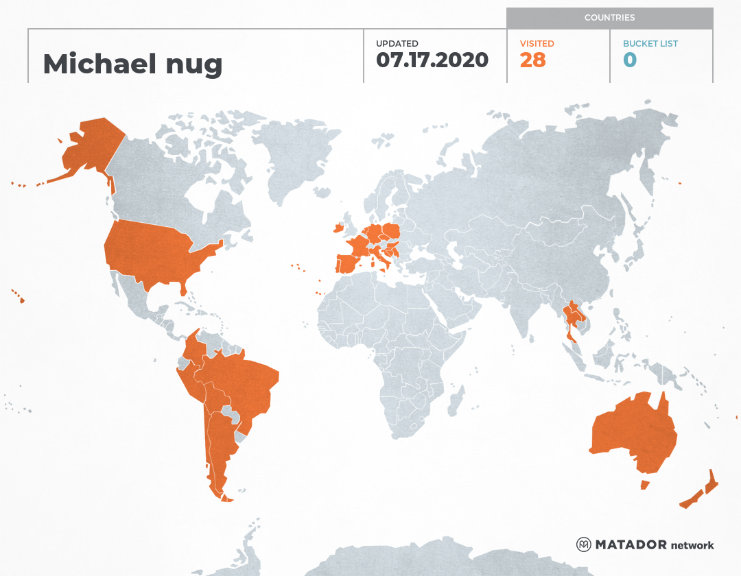Michael Nug’s Travel Map – Matador Network