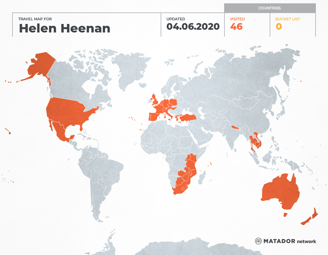 Helen Heenan’s Travel Map – Matador Network