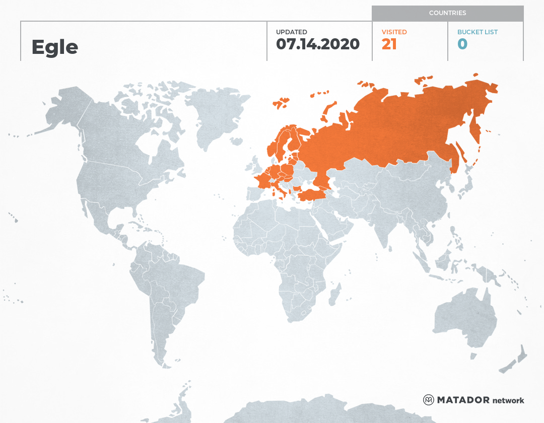 Egle’s Travel Map – Matador Network