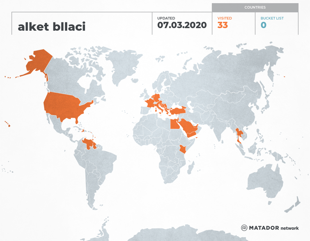 Alket Bllaci’s Travel Map – Matador Network