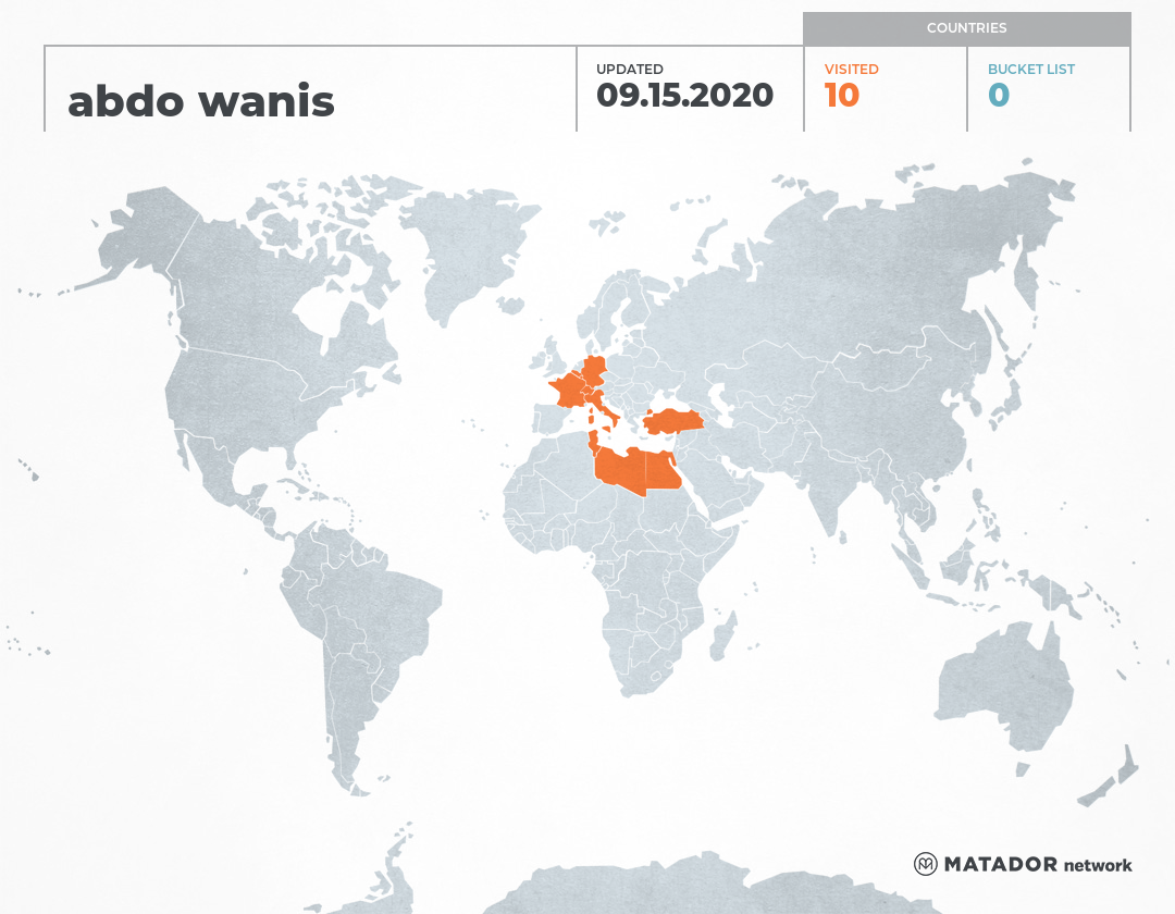 Abdo Wanis’s Travel Map – Matador Network