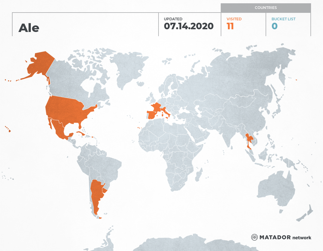 Ale’s Travel Map – Matador Network