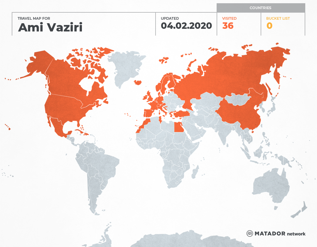 Ami Vaziri’s Travel Map – Matador Network