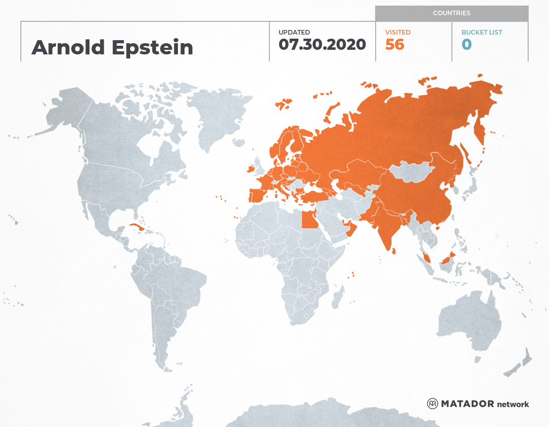 Arnold Epstein’s Travel Map – Matador Network