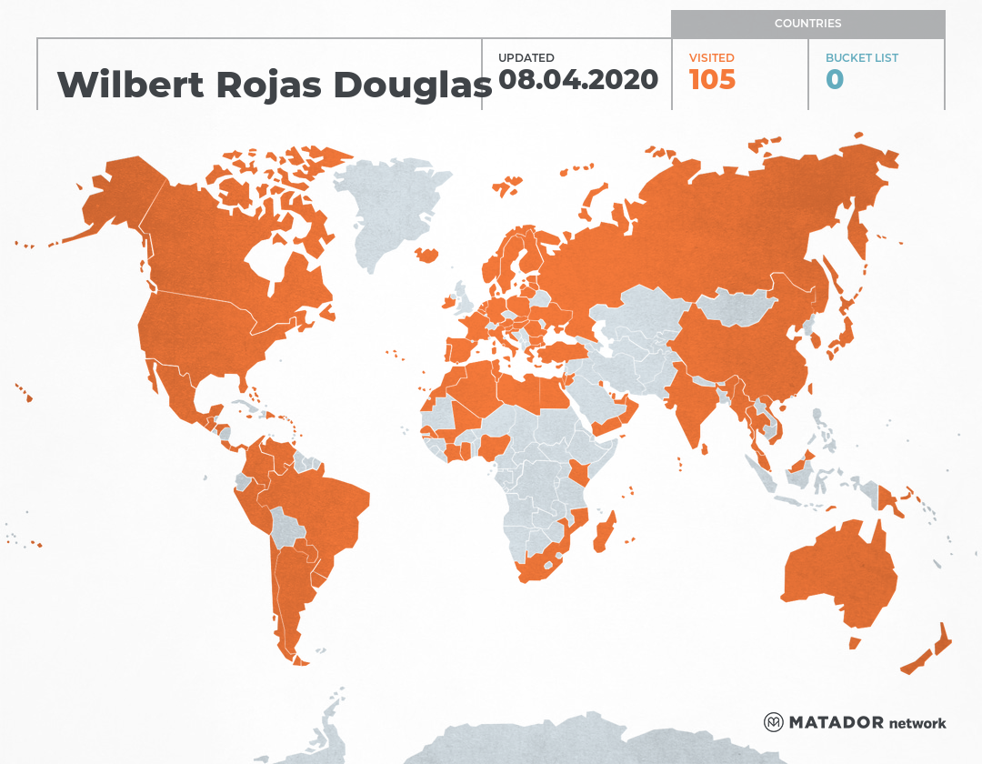 Wilbert Rojas Douglas’s Travel Map – Matador Network