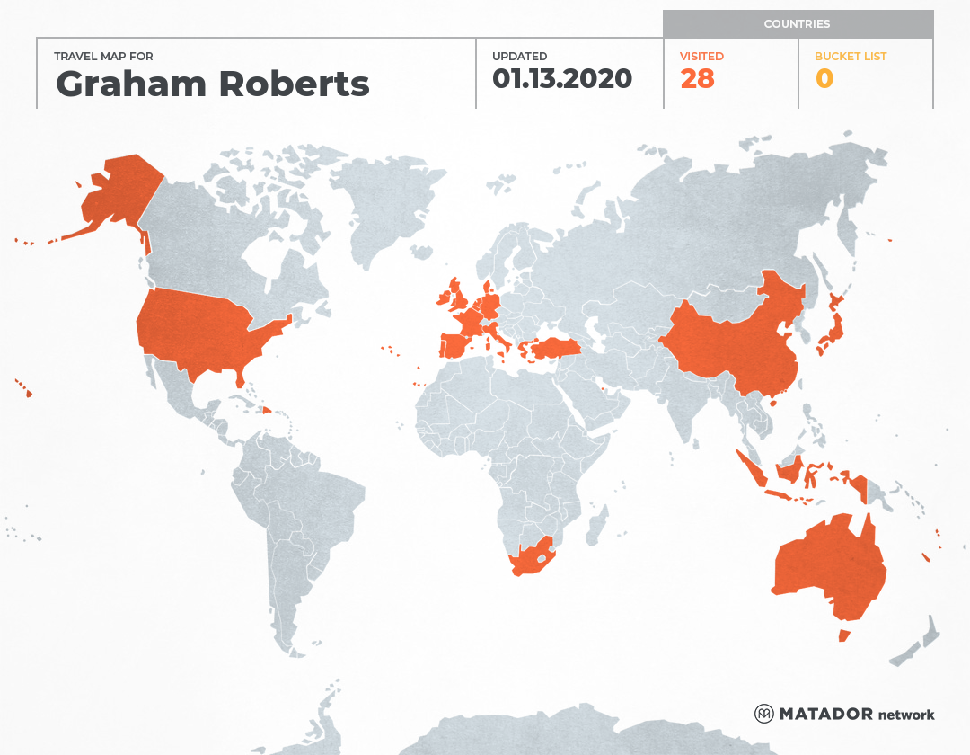 Graham Roberts’s Travel Map – Matador Network