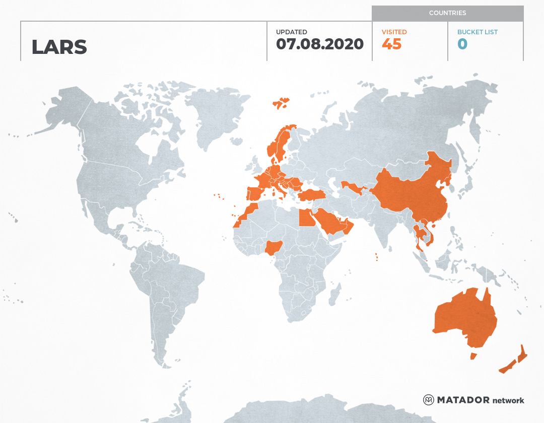 LARS’s Travel Map – Matador Network