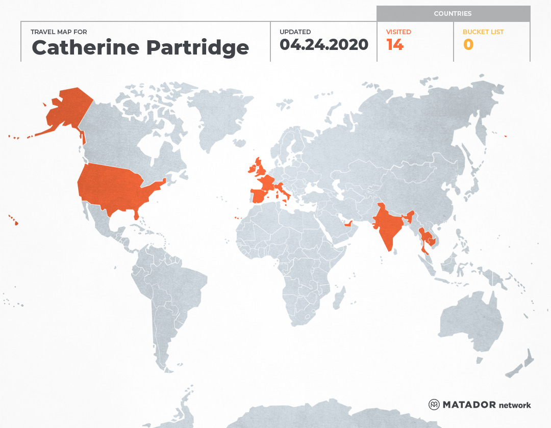 Catherine Partridge’s Travel Map – Matador Network