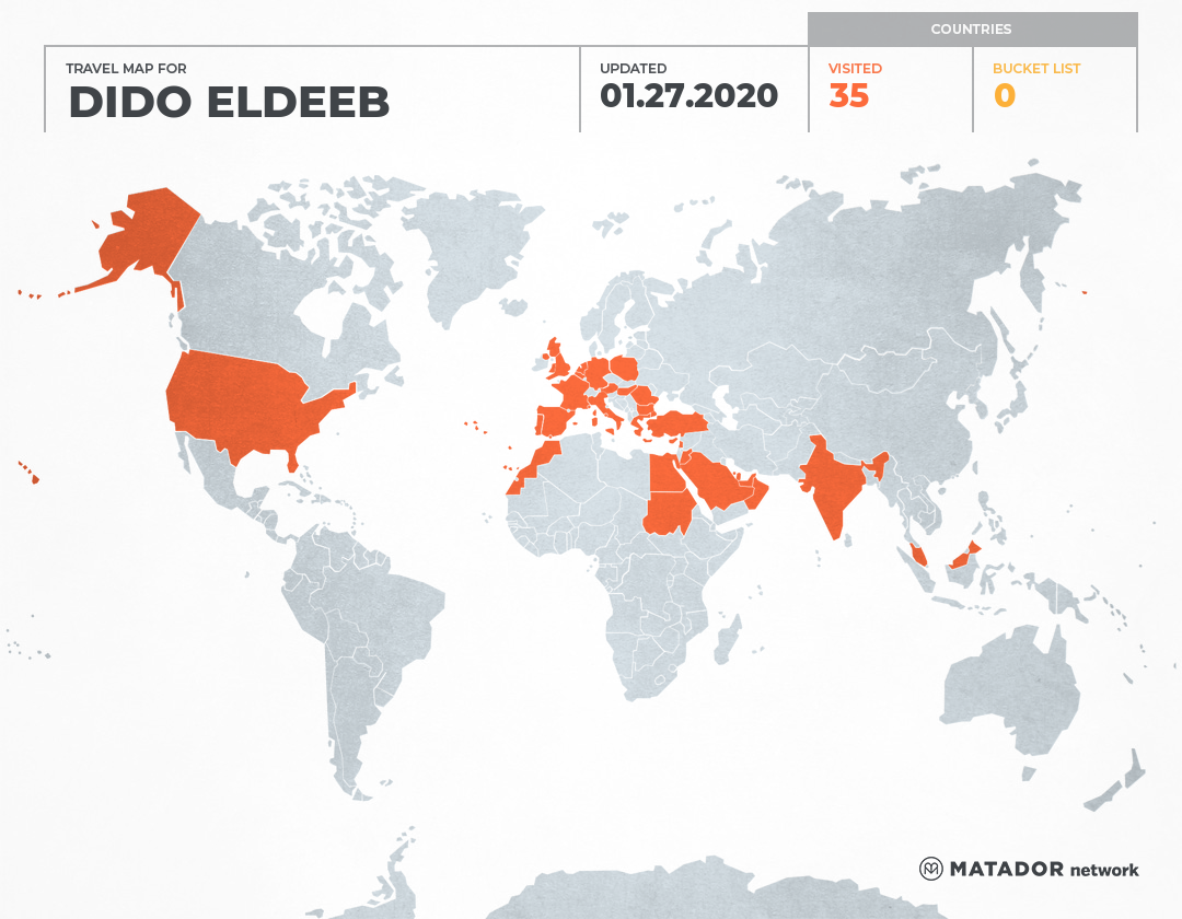 DIDO ELDEEB’s Travel Map – Matador Network