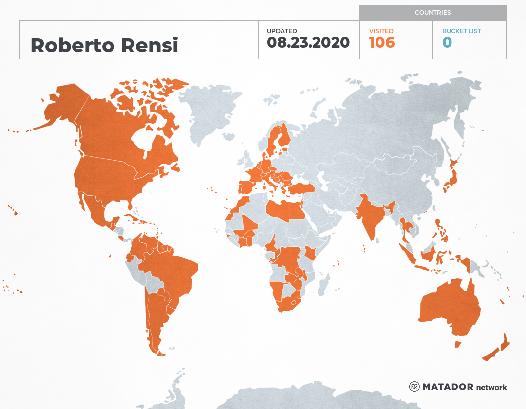 Roberto Rensi’s Travel Map – Matador Network
