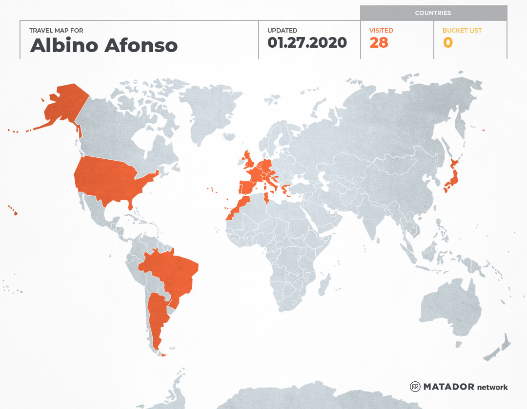 Albino Afonso’s Travel Map – Matador Network