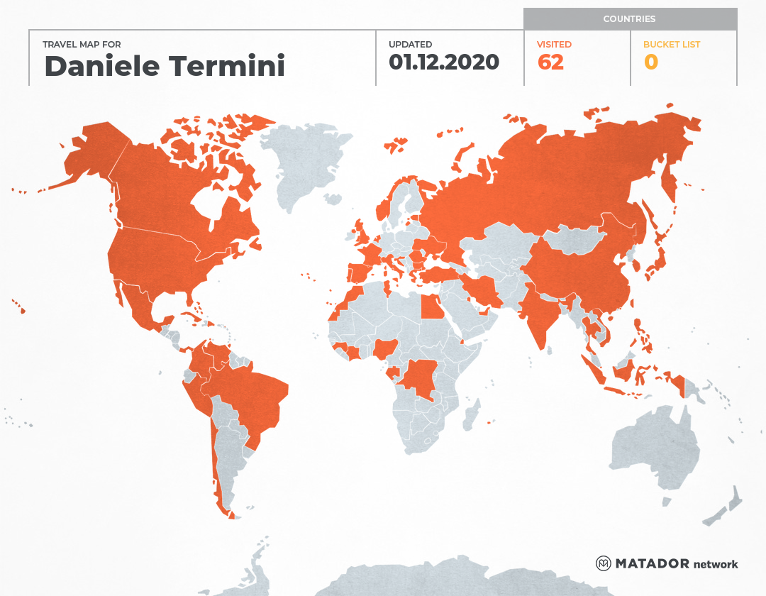 Daniele Termini’s Travel Map – Matador Network