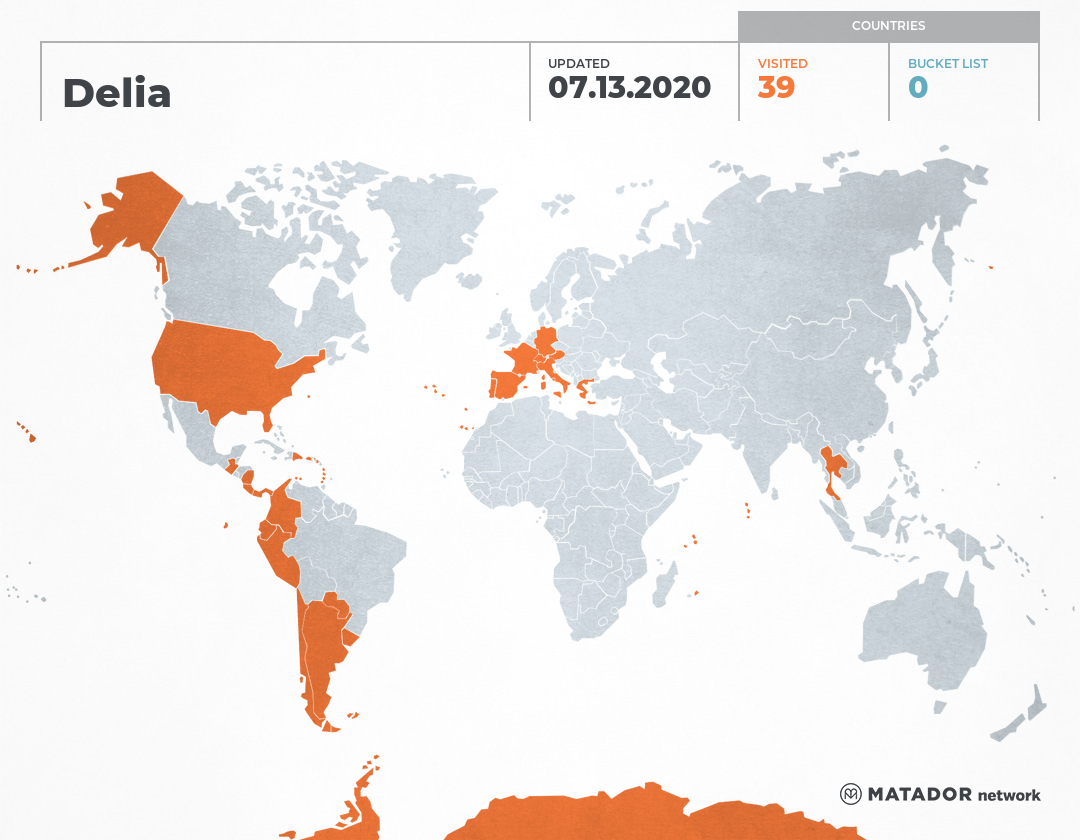 Delia’s Travel Map – Matador Network