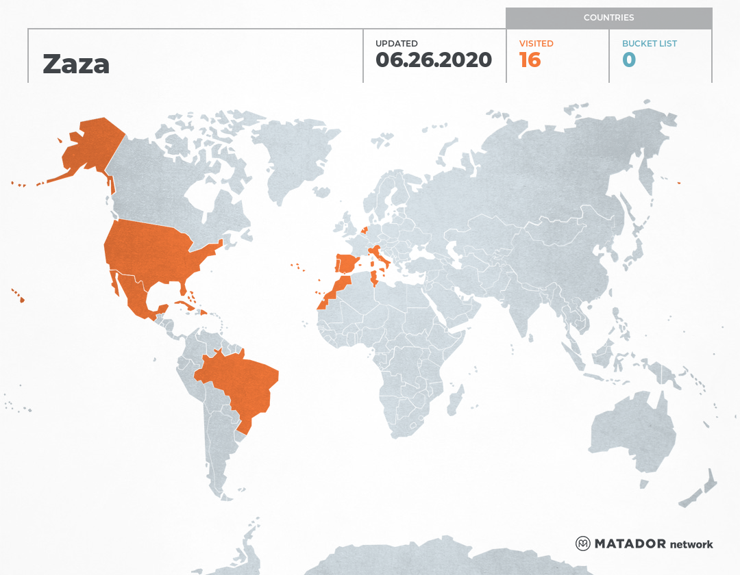 Zaza’s Travel Map – Matador Network