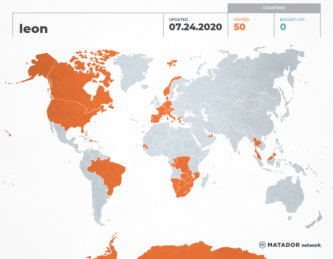 Leon’s Travel Map – Matador Network