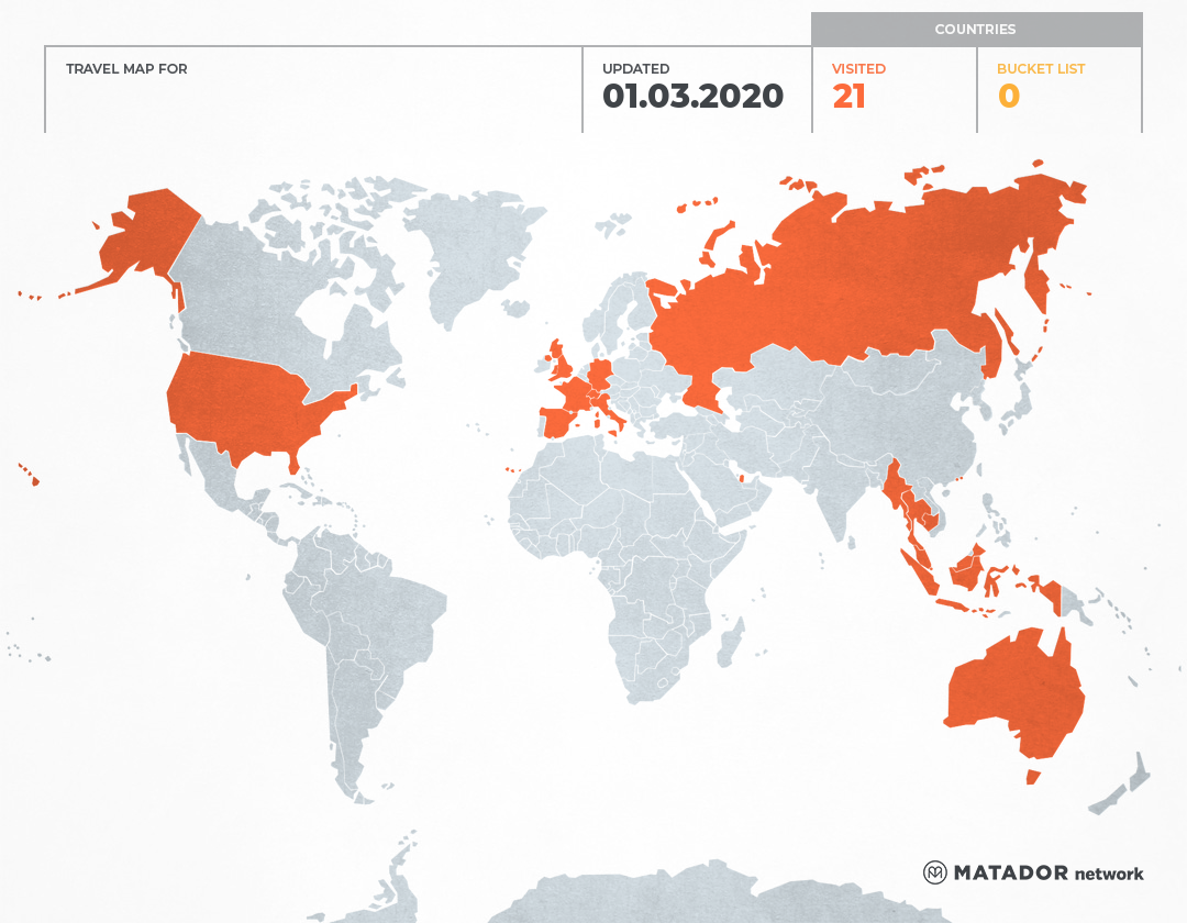 Koonlarat’s Travel Map – Matador Network
