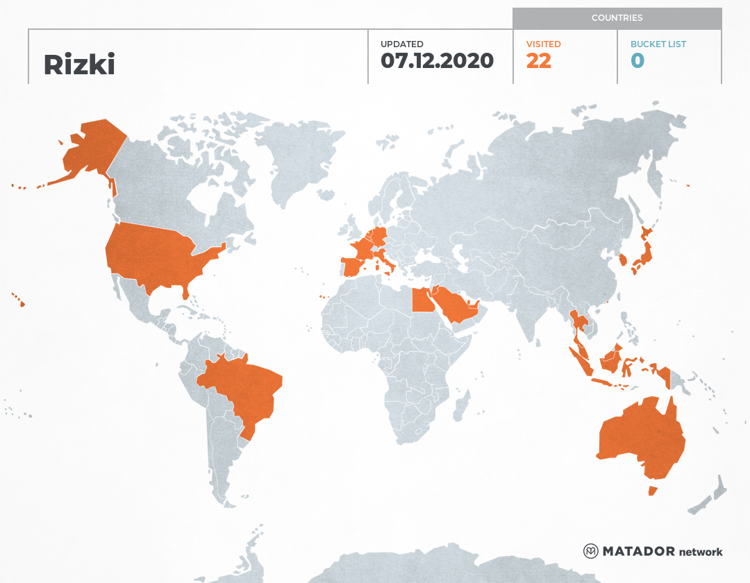Rizki’s Travel Map – Matador Network