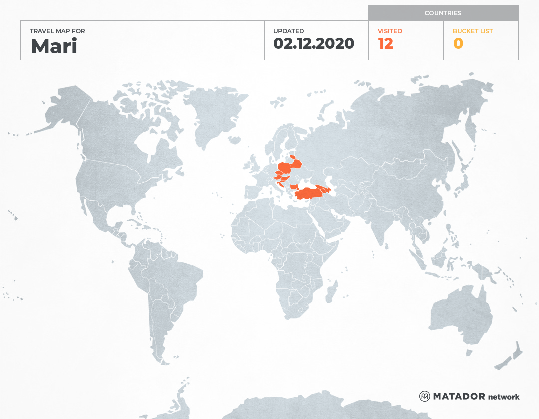 Mari’s Travel Map – Matador Network