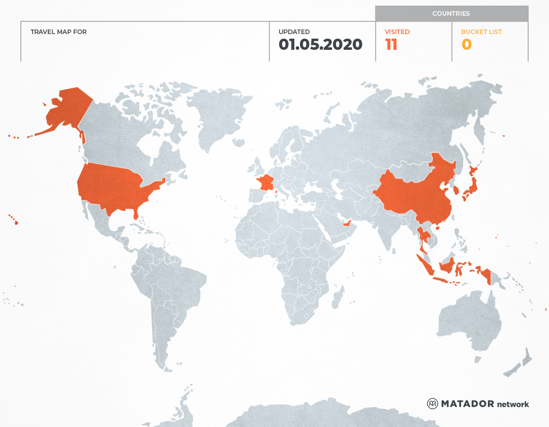 Ryu’s Travel Map – Matador Network