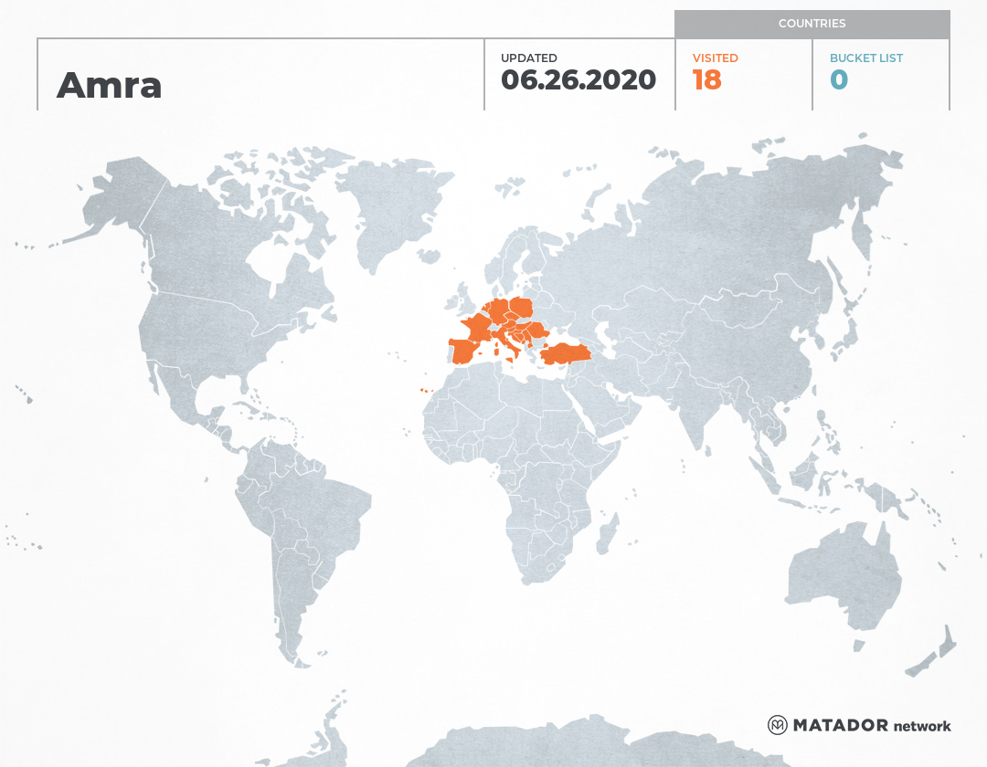 Amra’s Travel Map – Matador Network