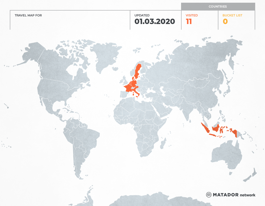 Meg’s Travel Map – Matador Network
