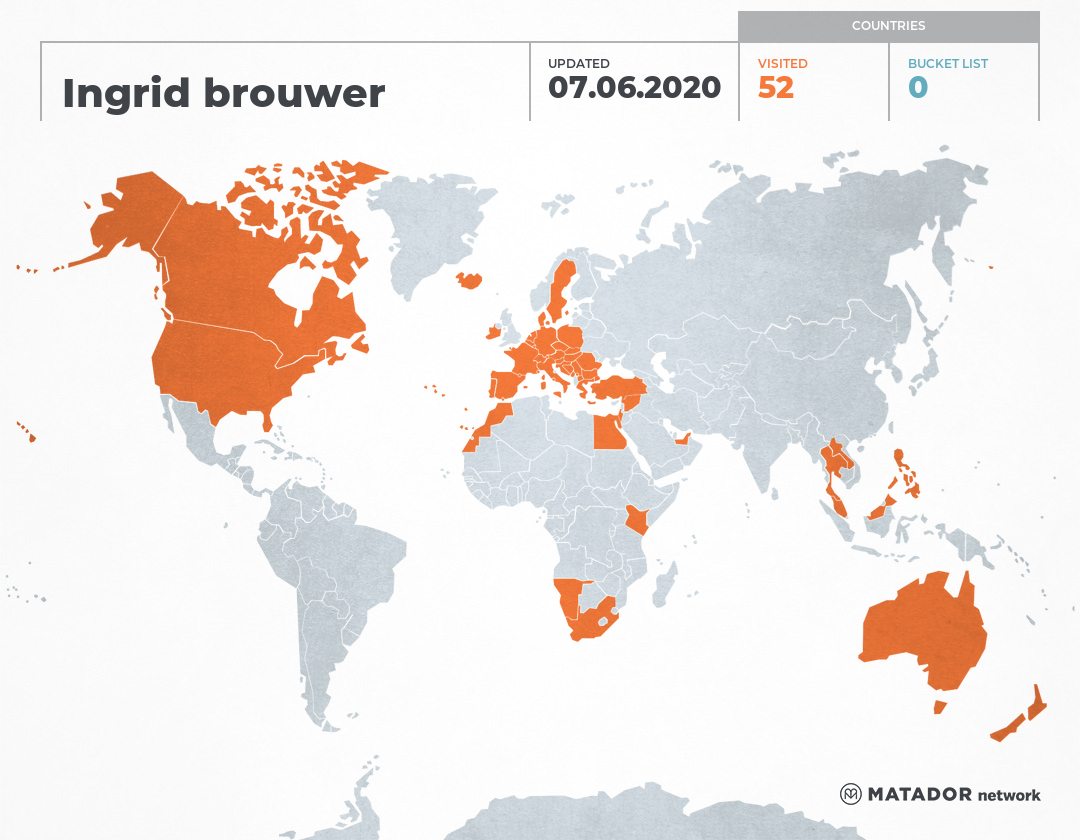Ingrid Brouwer’s Travel Map – Matador Network