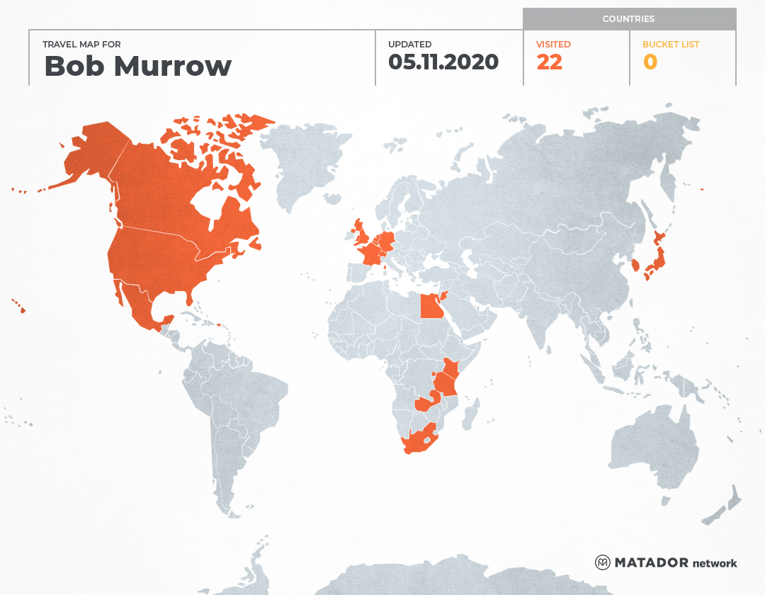 Bob Murrow’s Travel Map – Matador Network