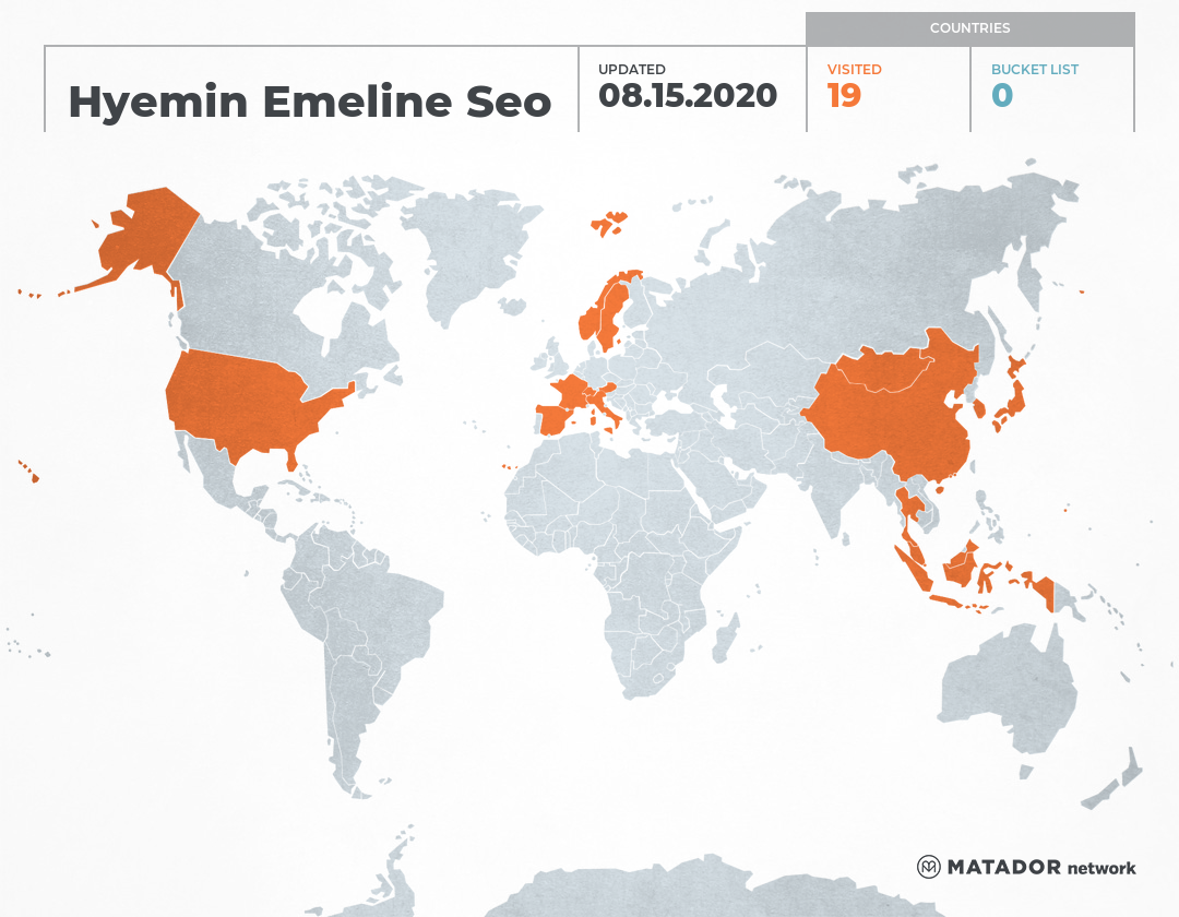 Hyemin Emeline Seo’s Travel Map – Matador Network
