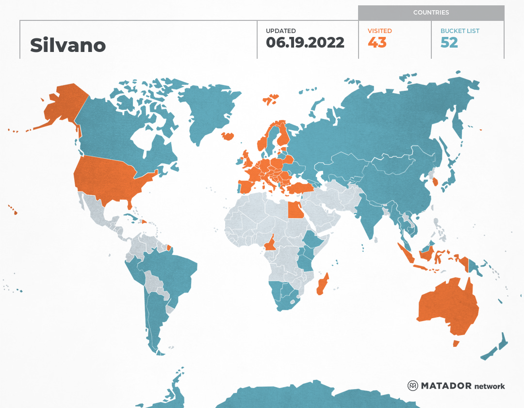 Silvano’s Travel Map – Matador Network