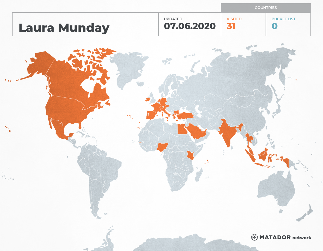Laura Munday’s Travel Map – Matador Network