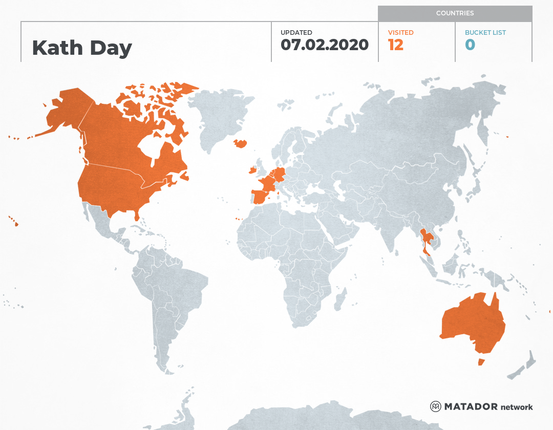 Kath Day’s Travel Map – Matador Network