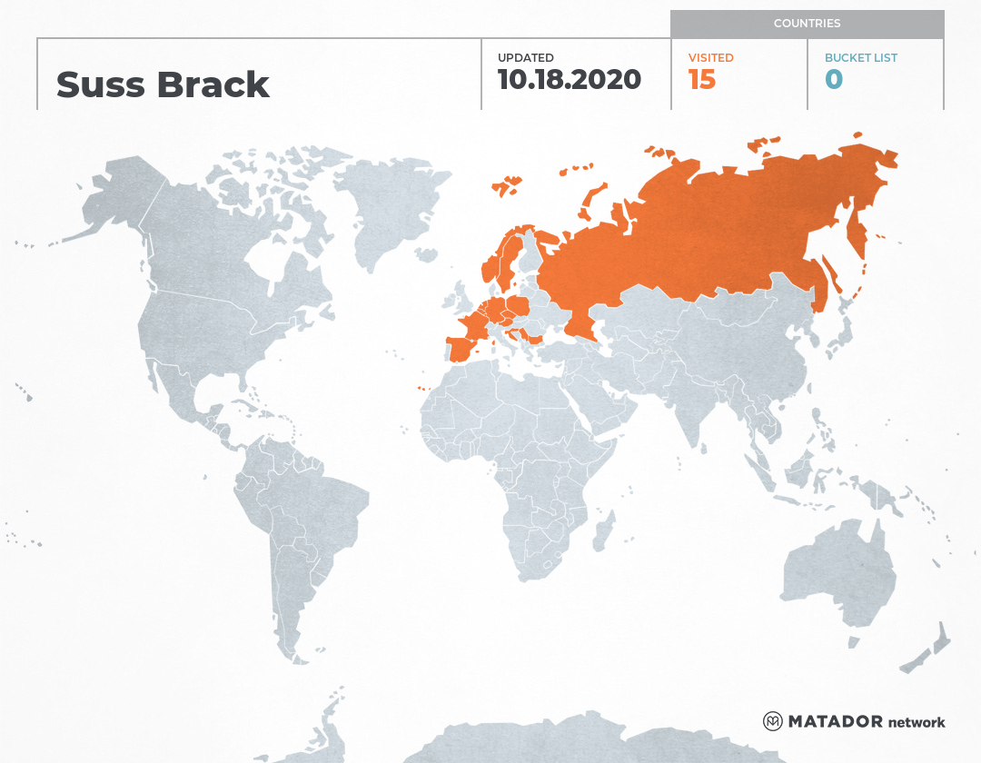 Suss Brack’s Travel Map – Matador Network