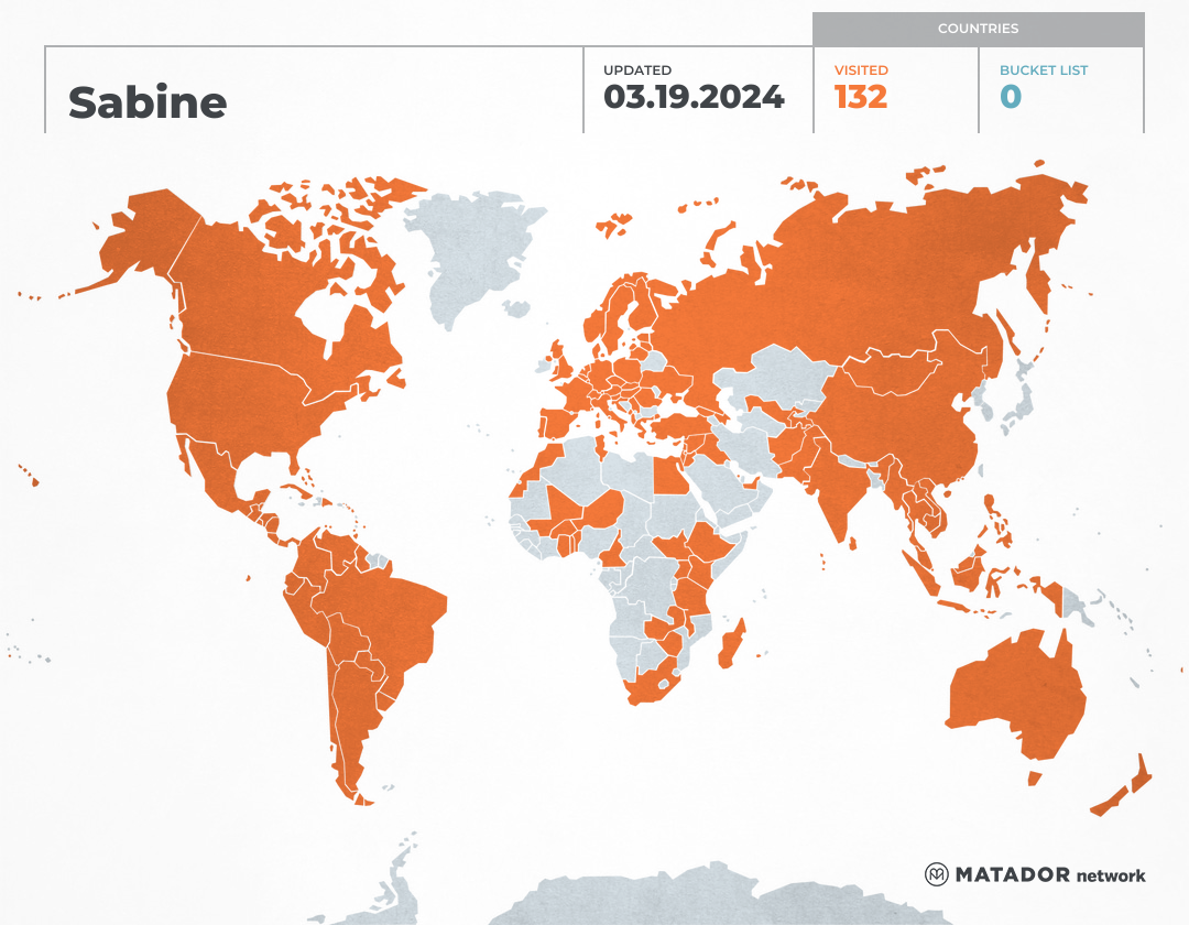 Sabine’s Travel Map – Matador Network